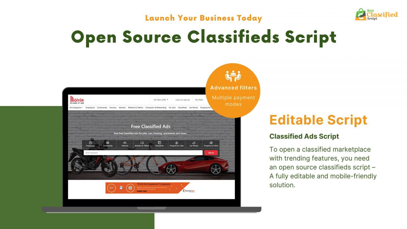 Open Online Classified Marketplace with Open Source Classifieds Script